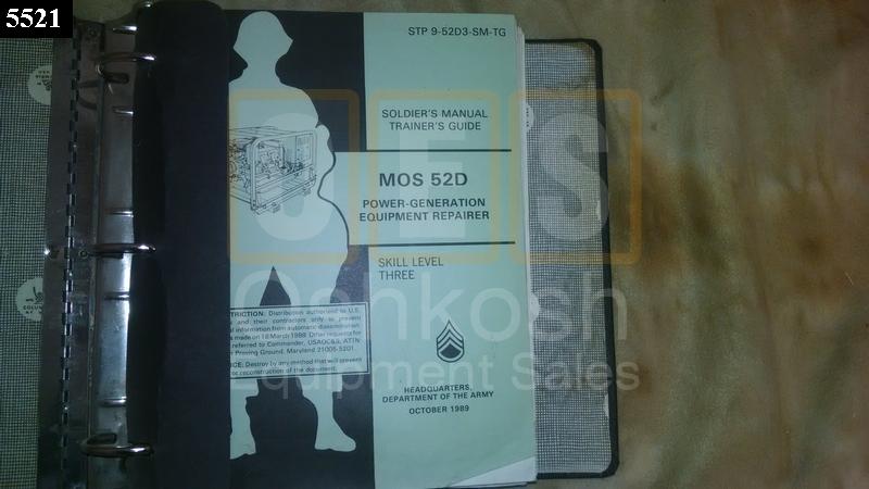 Soldier's Manual Trainer's Guide Power- Generation Equipment Repairer ...