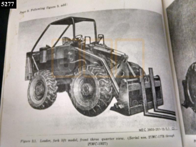 Frannk G. Hough Model H-90CM Loader, Scoop Type Technical Manual ...